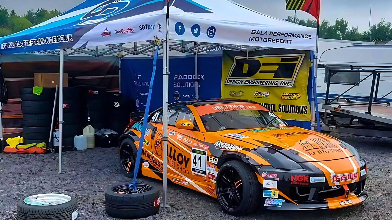 Sponsored Race Tents | Custom Branded Motorsport Tents